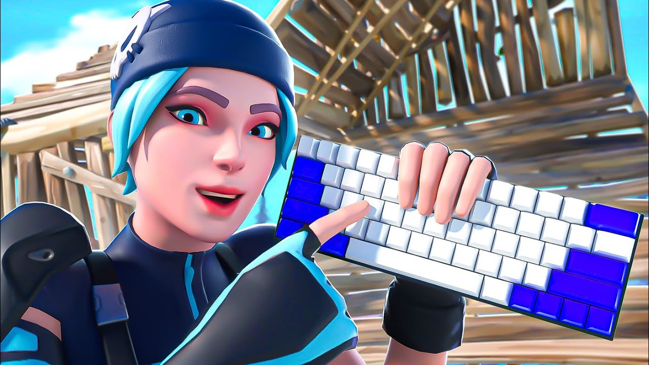 Trying The Fastest Keyboard In Fortnite - YouTube