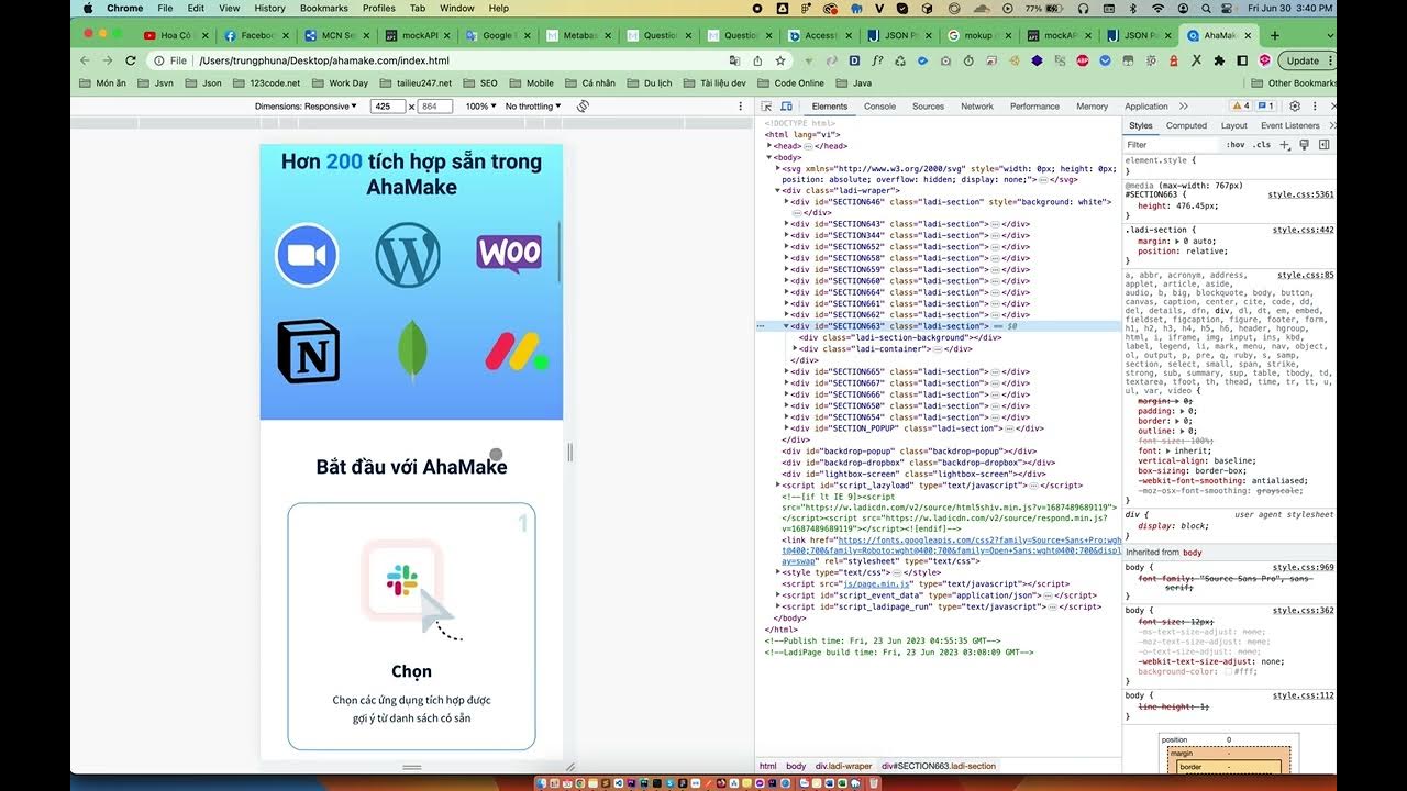 Giao diện landing page - 123code.net - YouTube