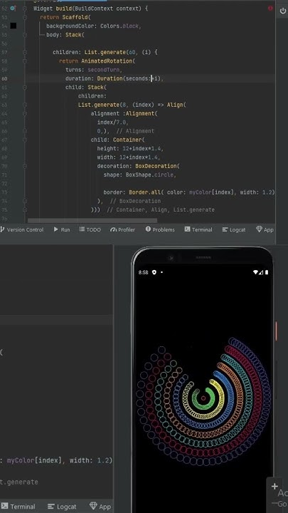 Rotation Animation #flutter #mobilegame #shots - YouTube