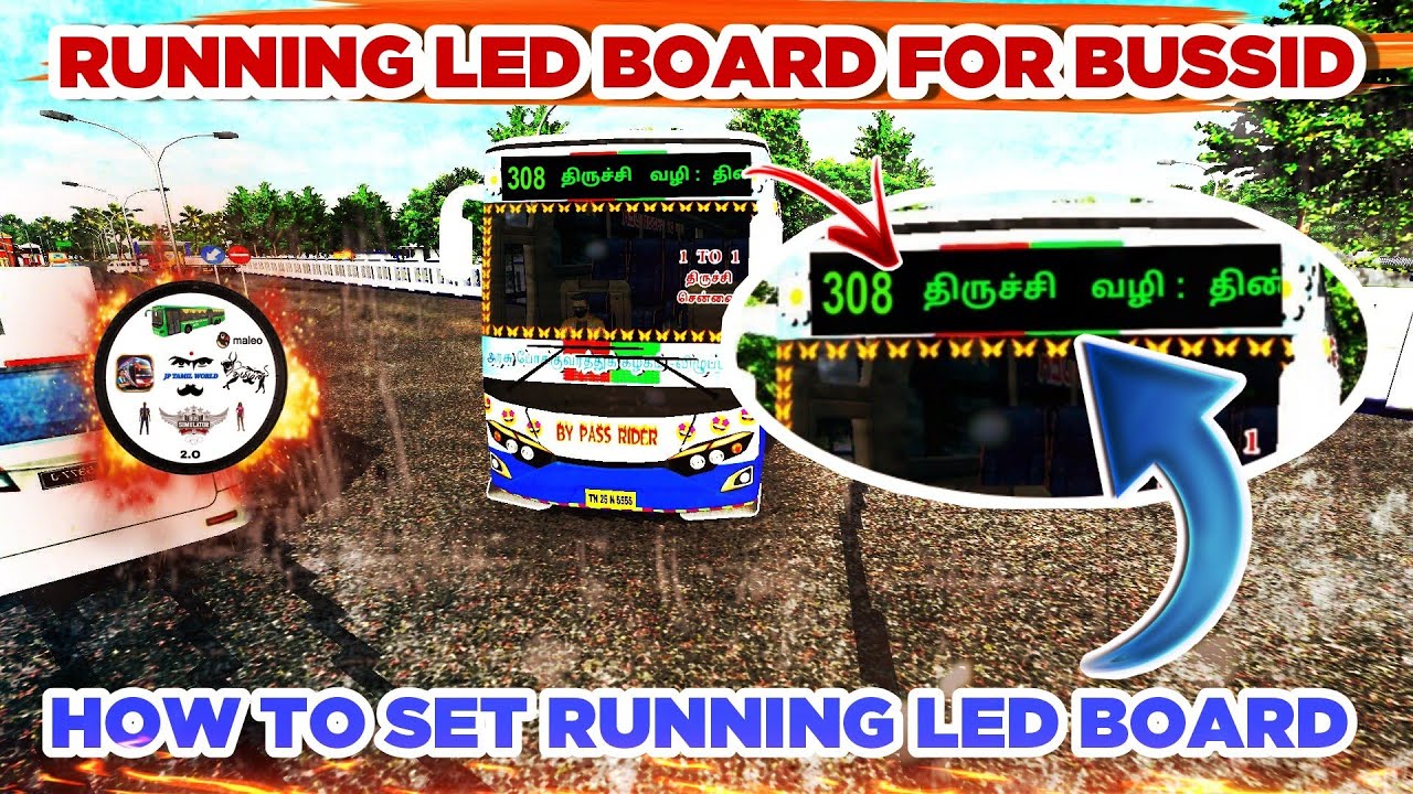 HOW TO SET RUNNING LED BOARD FOR BUS SIMULATOR INDONESIA VARA HOW TO SET RUNNING LED BOARD FOR BUS SIMULATOR INDONESIA VARA