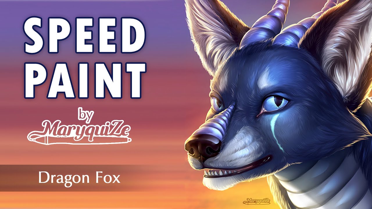 Dragon Fox Speedpaint - YouTube