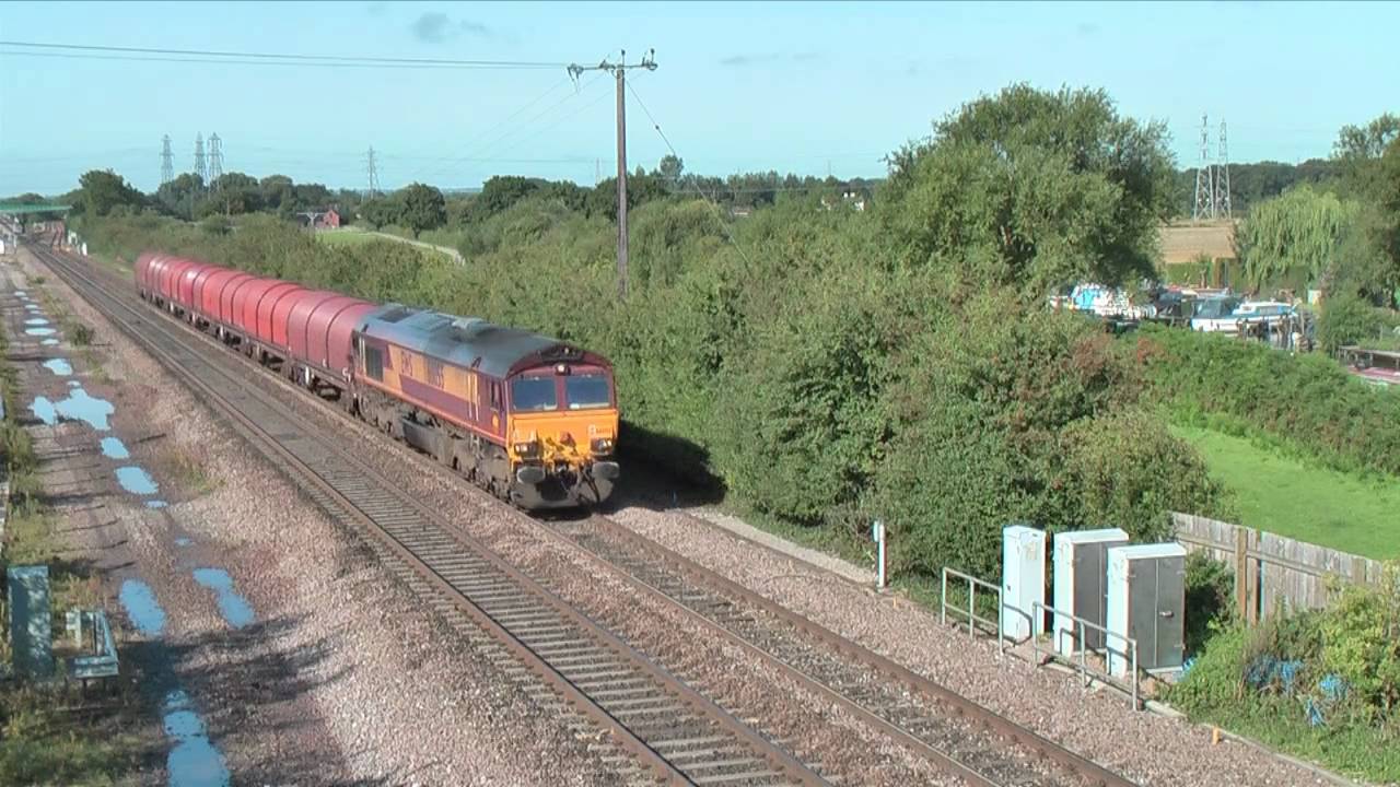 66055 on 6E08, 07:18, Wolverhampton Steel Terminal - Doncaster Belmontp ...