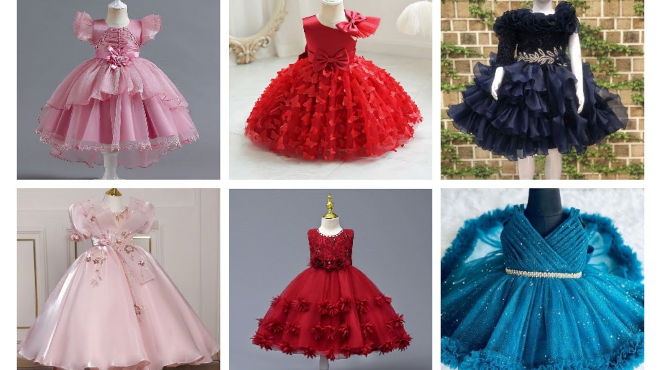 Toddler girls barbie frock design ideas ||beautiful and amazing barbie ...