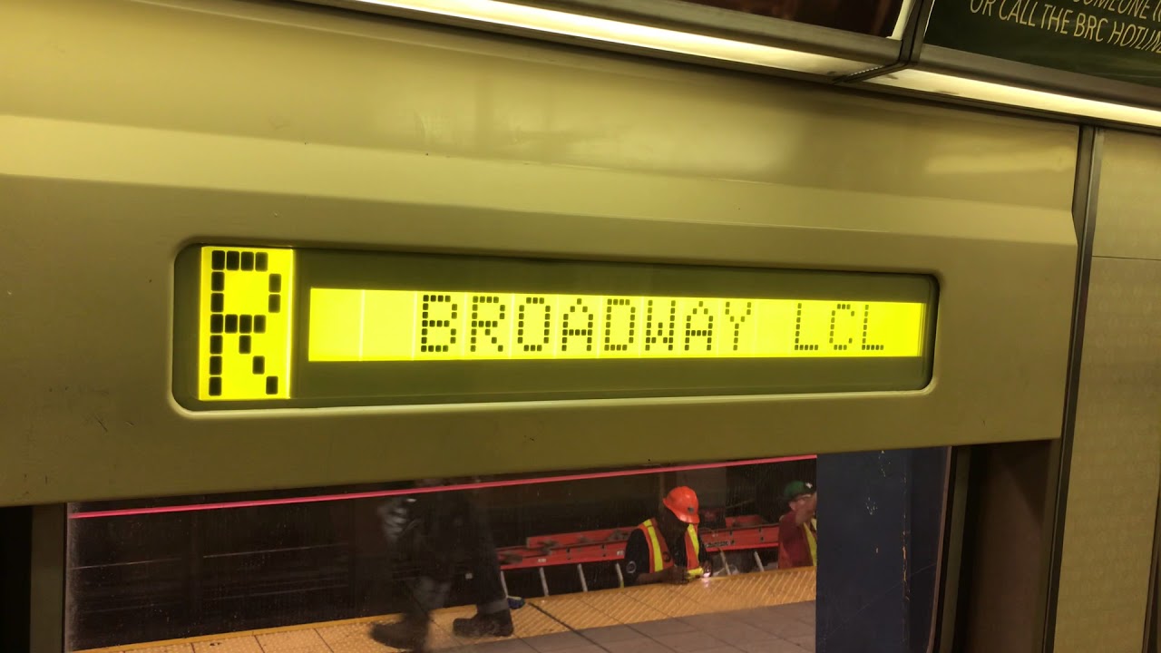 NYC Subway: R46 R train old LED message - YouTube