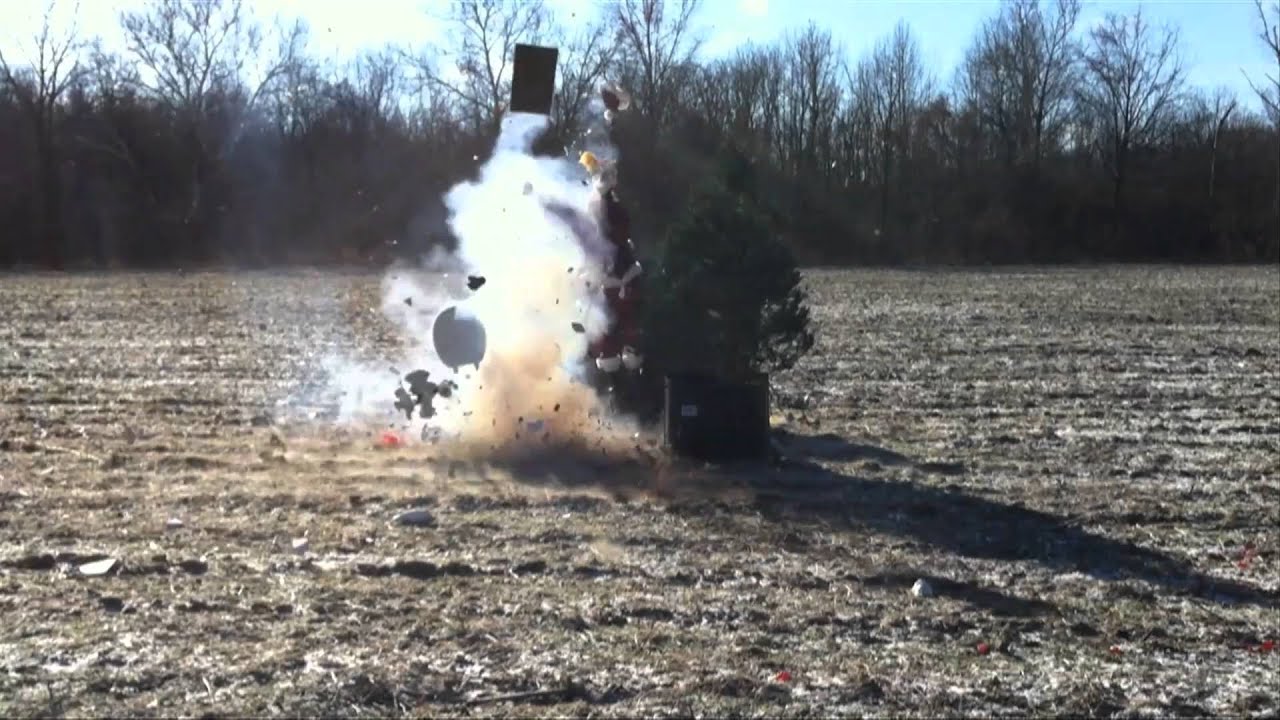 Exploding Santa Backflips Over Piano - YouTube
