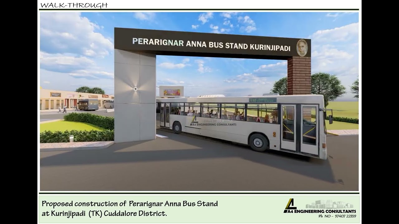walkthrough - kurinjipadi bus stand govt project - YouTube