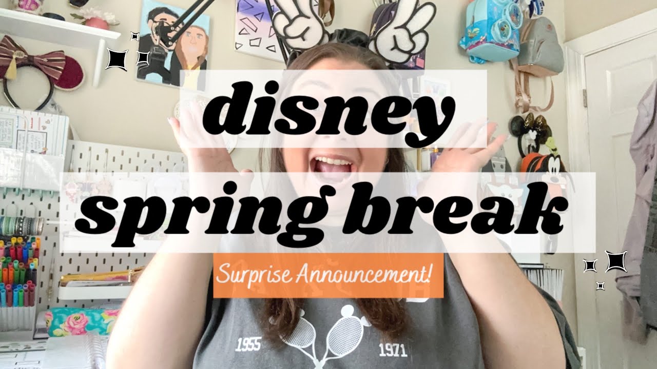 SURPRISE SPRING BREAK DISNEY WORLD TRIP ANNOUNCEMENT | Disney Family ...