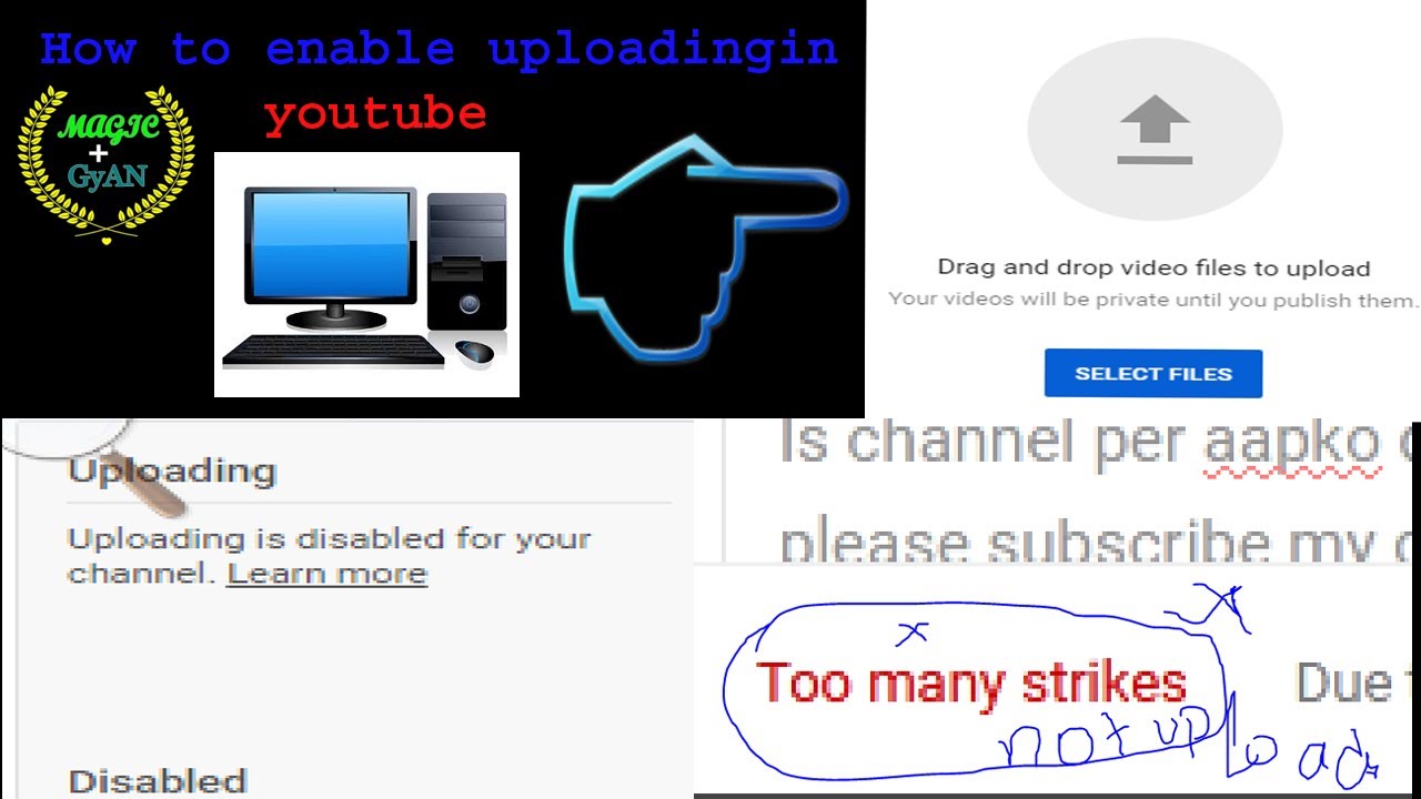 How to enable uploading in youtube ! How to fix uploading problem in ...