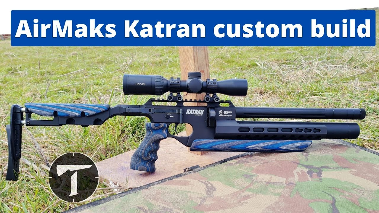 Airmaks katran c .177 air rifle custom laminate stock build - YouTube