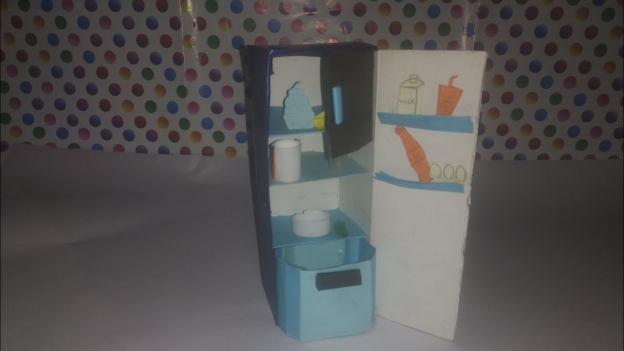 miniature refrigerator | mini fridge. how to make diy miniature fridge ...