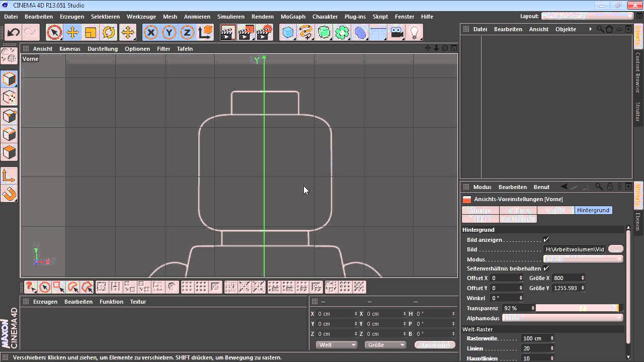[5.3.4.1] Übung: Charakter modellieren - Teil 1: Kopf (C4D-Video ...