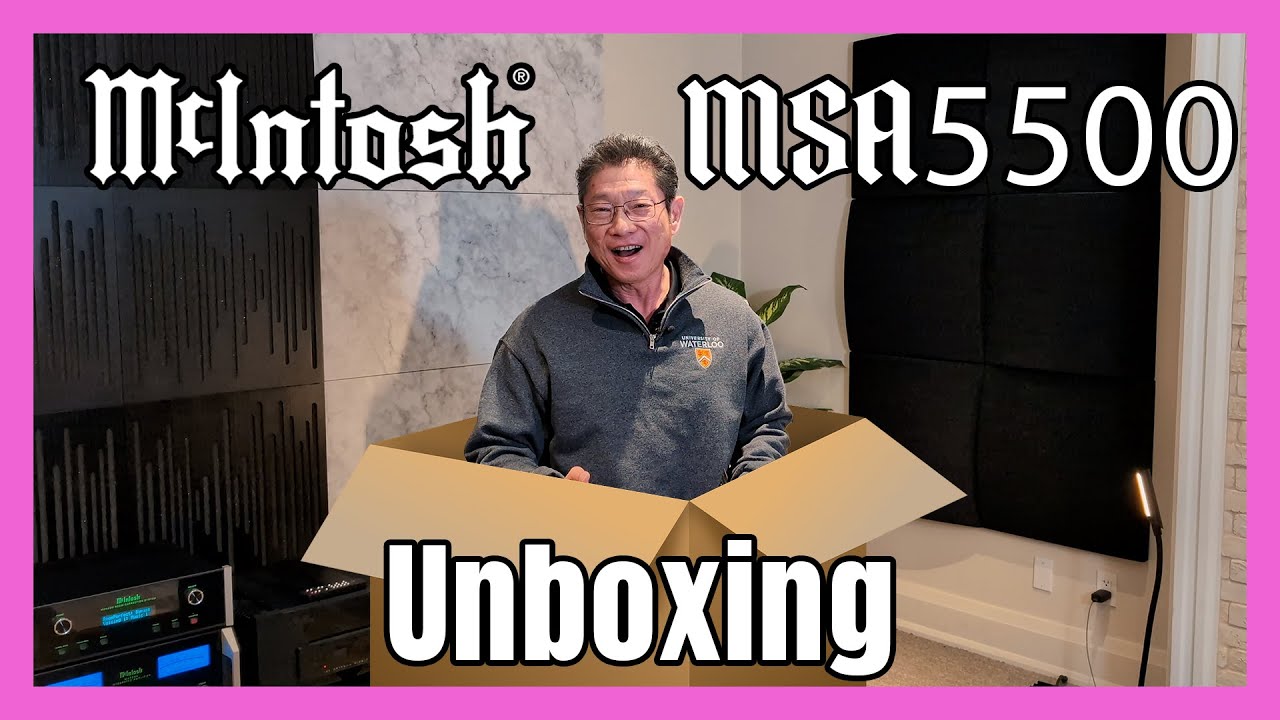 Unboxing the New McIntosh MSA5500 - YouTube