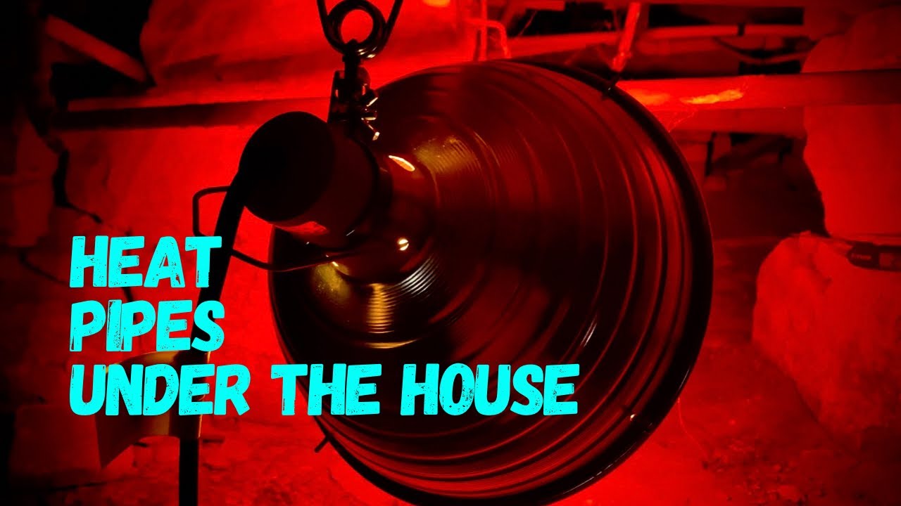 How to heat pipes under the house - YouTube