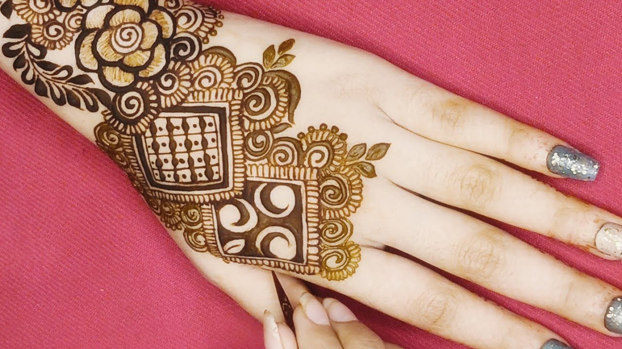 Adorable and stylish box mehndi design| simple and easy mehndi design ...