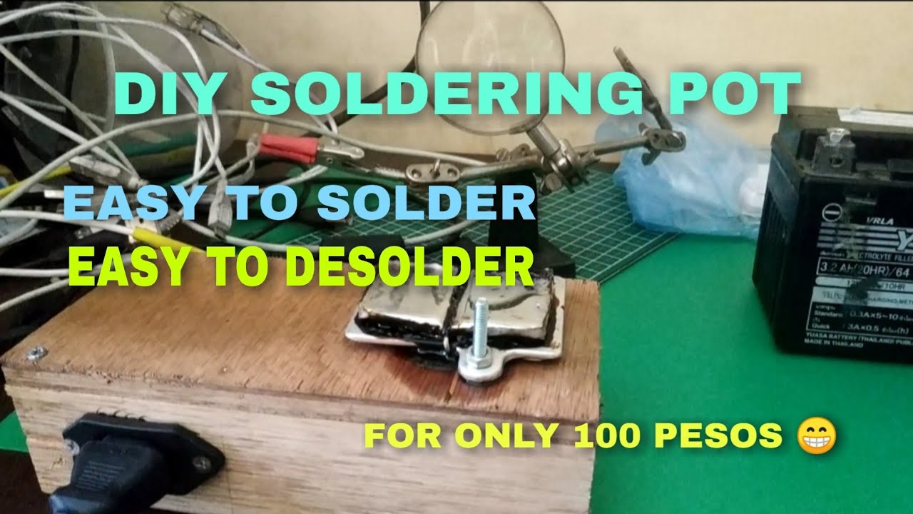 DIY SOLDERING POT - YouTube