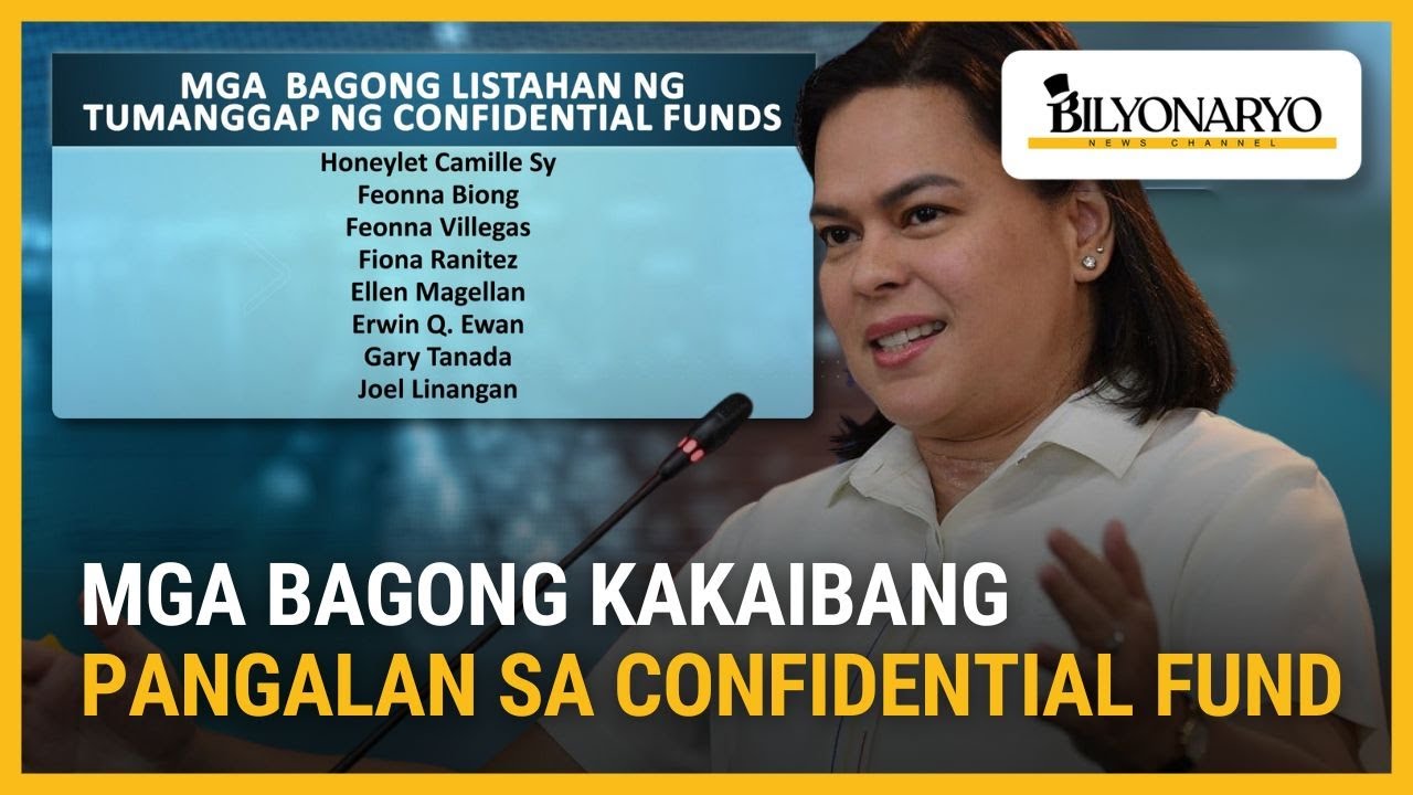 Listahan ng mga tumanggap umano ng confidential funds, humahaba ...