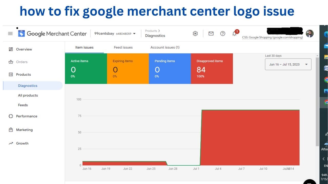 google merchant center logo issue Live project - YouTube