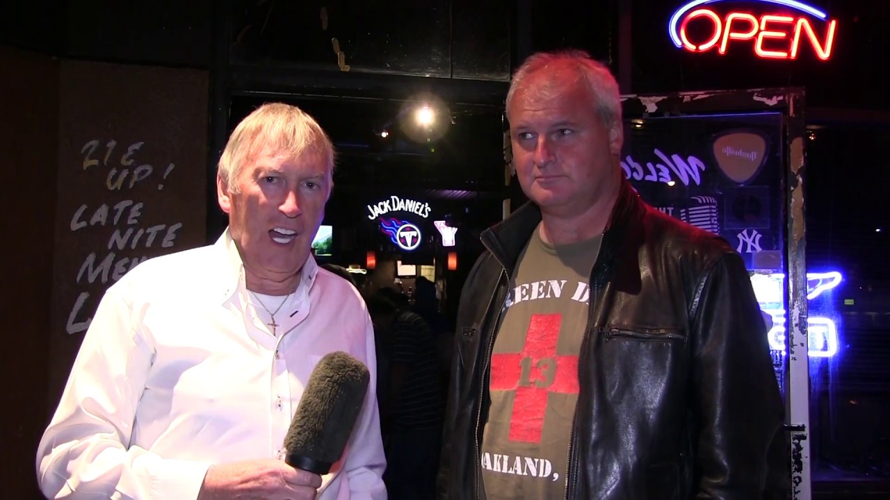 49 With Colin Bryce outside late night bar - YouTube
