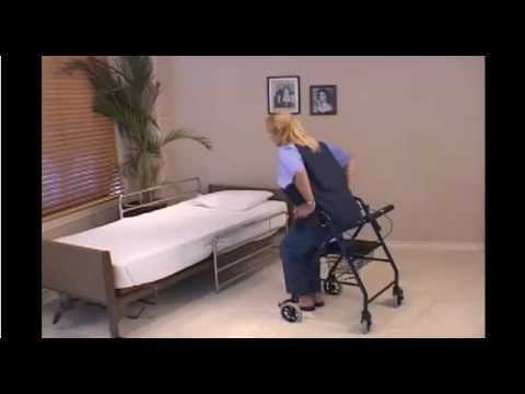 How to use a rolling walker rollator safely - YouTube