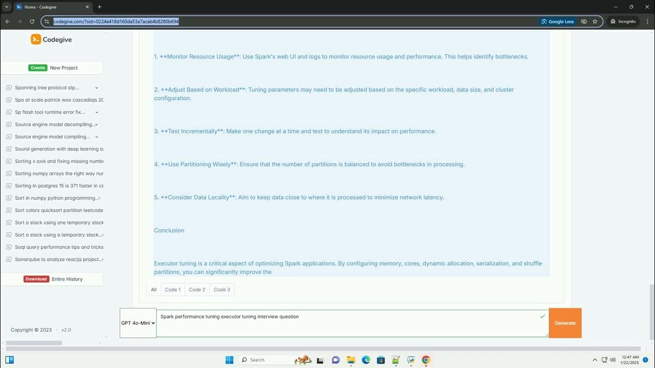 spark performance tuning executor tuning interview question - YouTube