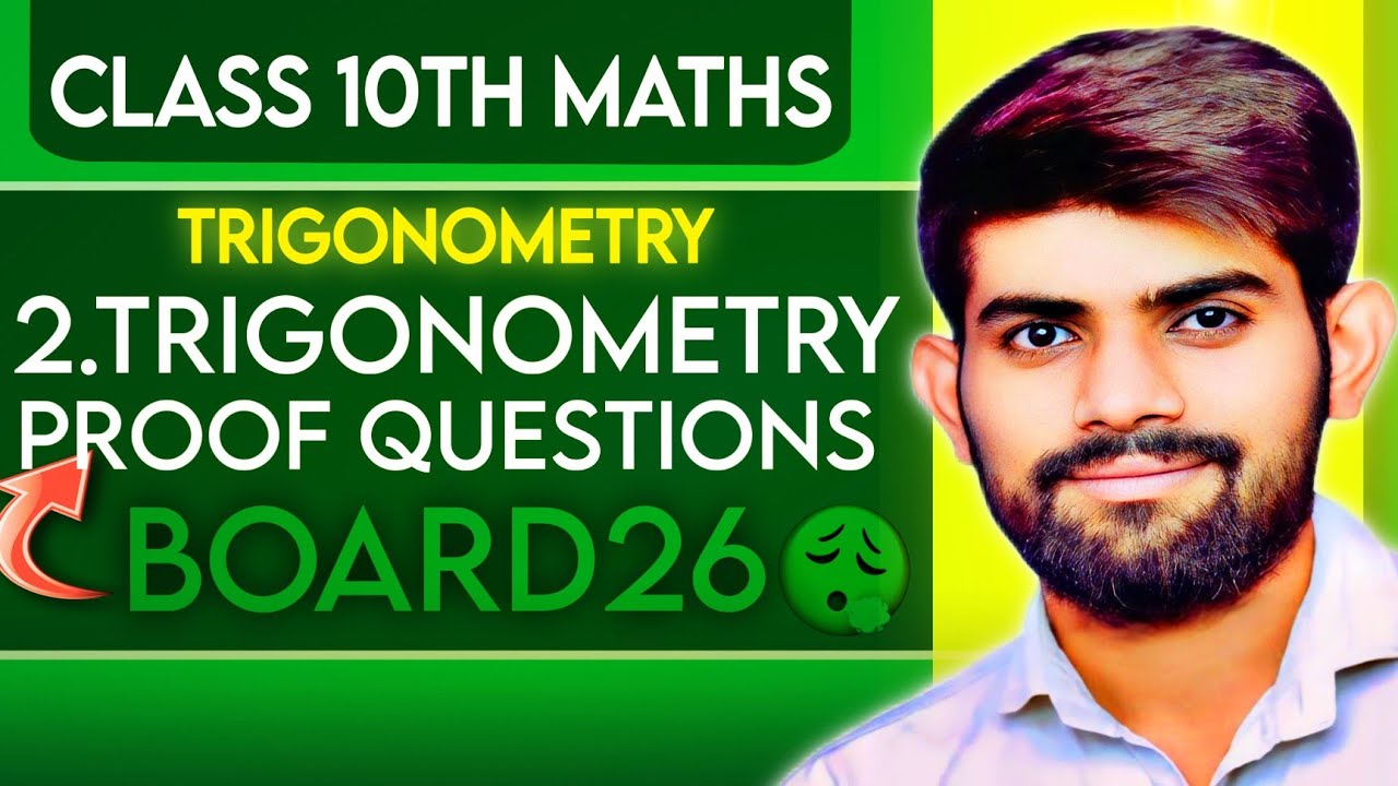 Trigonometry Proof Questions | Important Question | Ch 8 Class 10 Maths ...