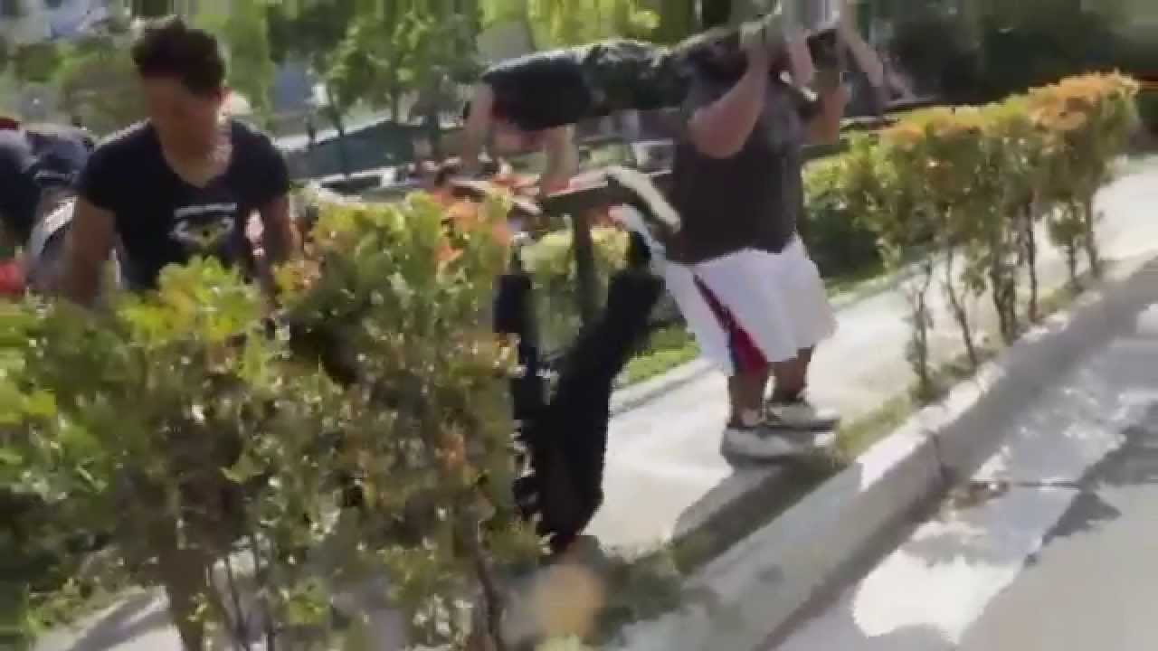 FENCE PLANK SQUATS - YouTube