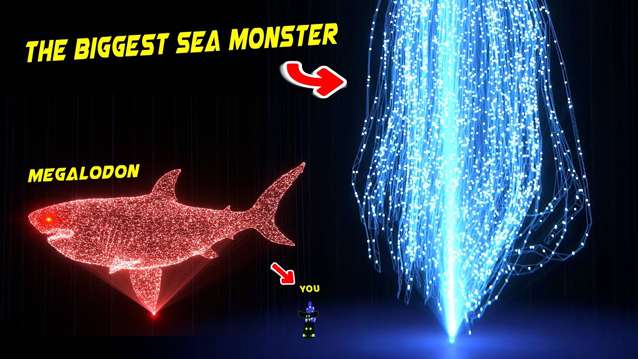 TOP INSANE 20 Biggest Sea Monsters that ever existed 【3D Hologram ...
