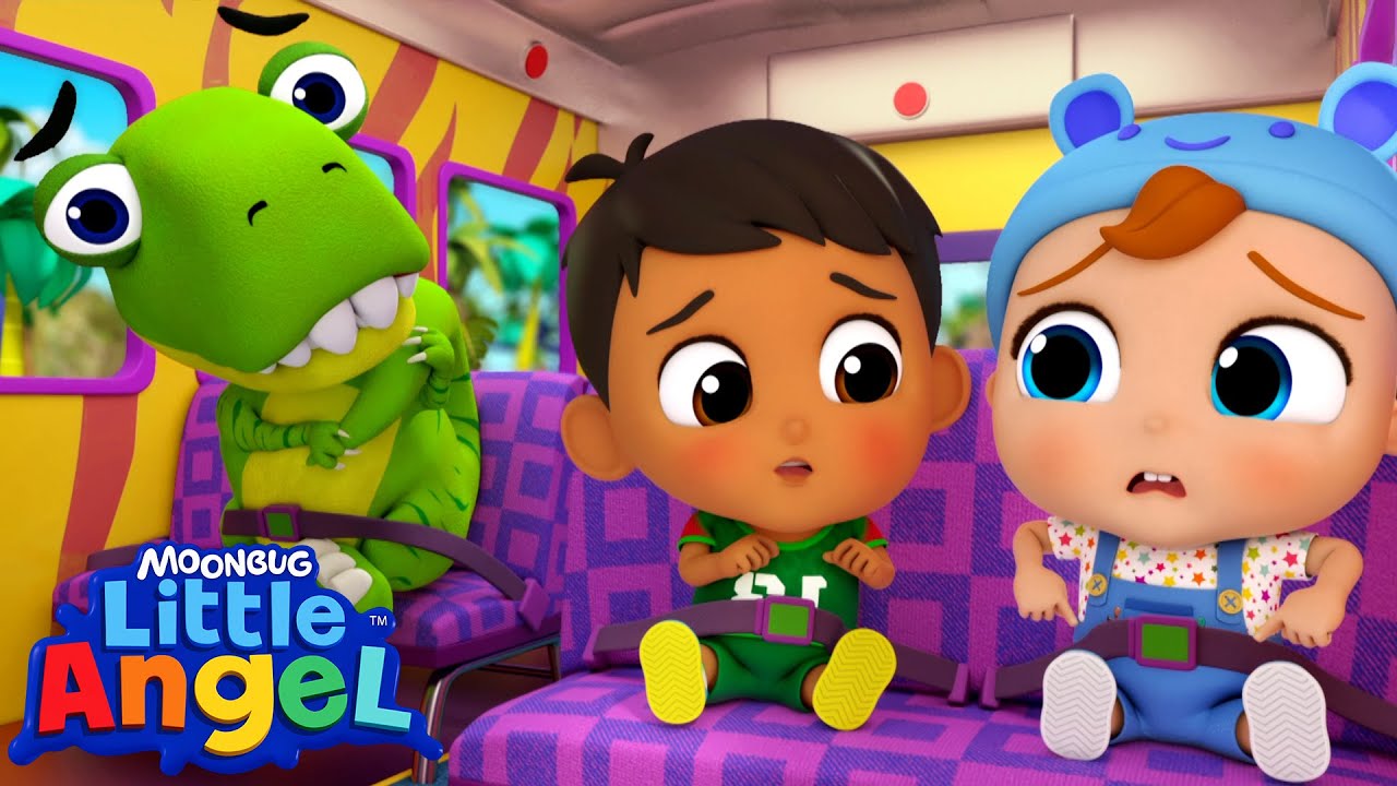 Wheels on the Dinosaur Bus! | Baby John’s Playtime Songs & Nursery ...
