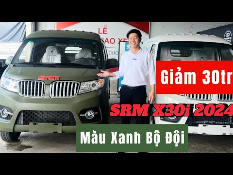 Xe van SRM X30i V2-V5 2024 màu xanh Quân Đội độc lạ | Giá giảm 30tr ...