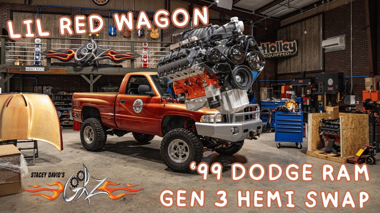 Hemi Swapping the Lil Red Wagon - 2nd Gen Dodge Ram Upgrades - Stacey ...
