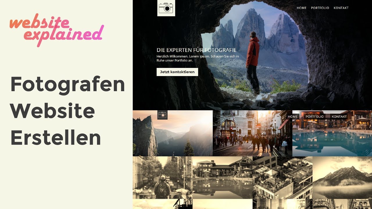 Fotografen Website Erstellen Mit WordPress Für Unter 100€ - YouTube