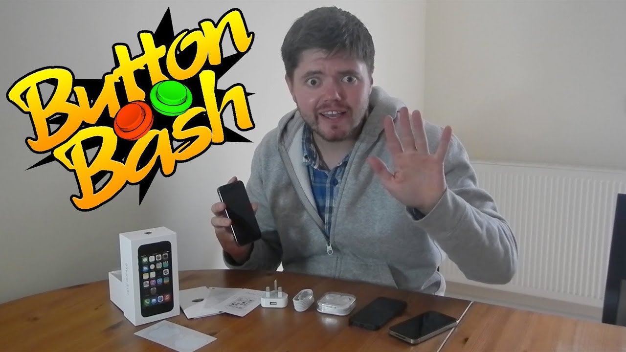 Button Bash: iPhone 5S (Space Grey) unboxing & first impressions - YouTube