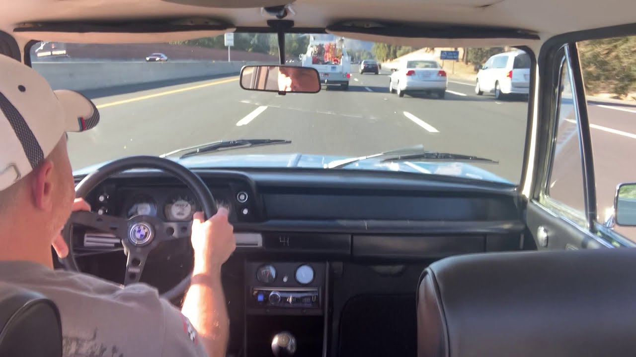 1970 BMW 2002: Freeway entrance & drive - YouTube