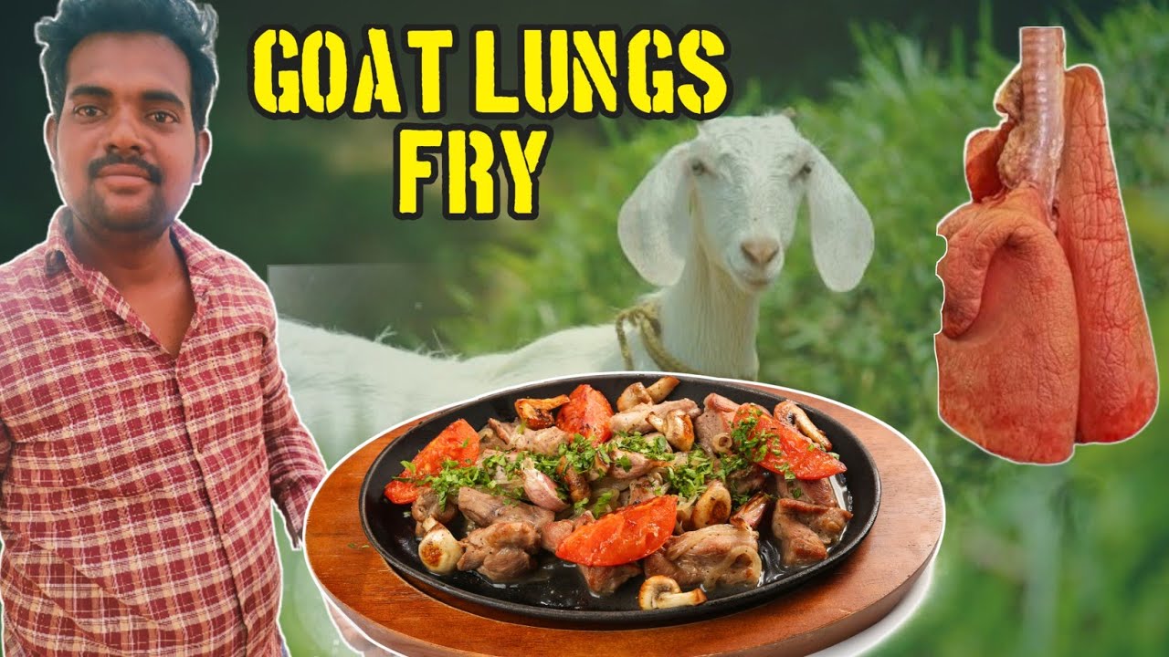 Goat lungs gravy | ஆட்டு நுரையீரல் வறுவல் | village goat lungs gravy ...