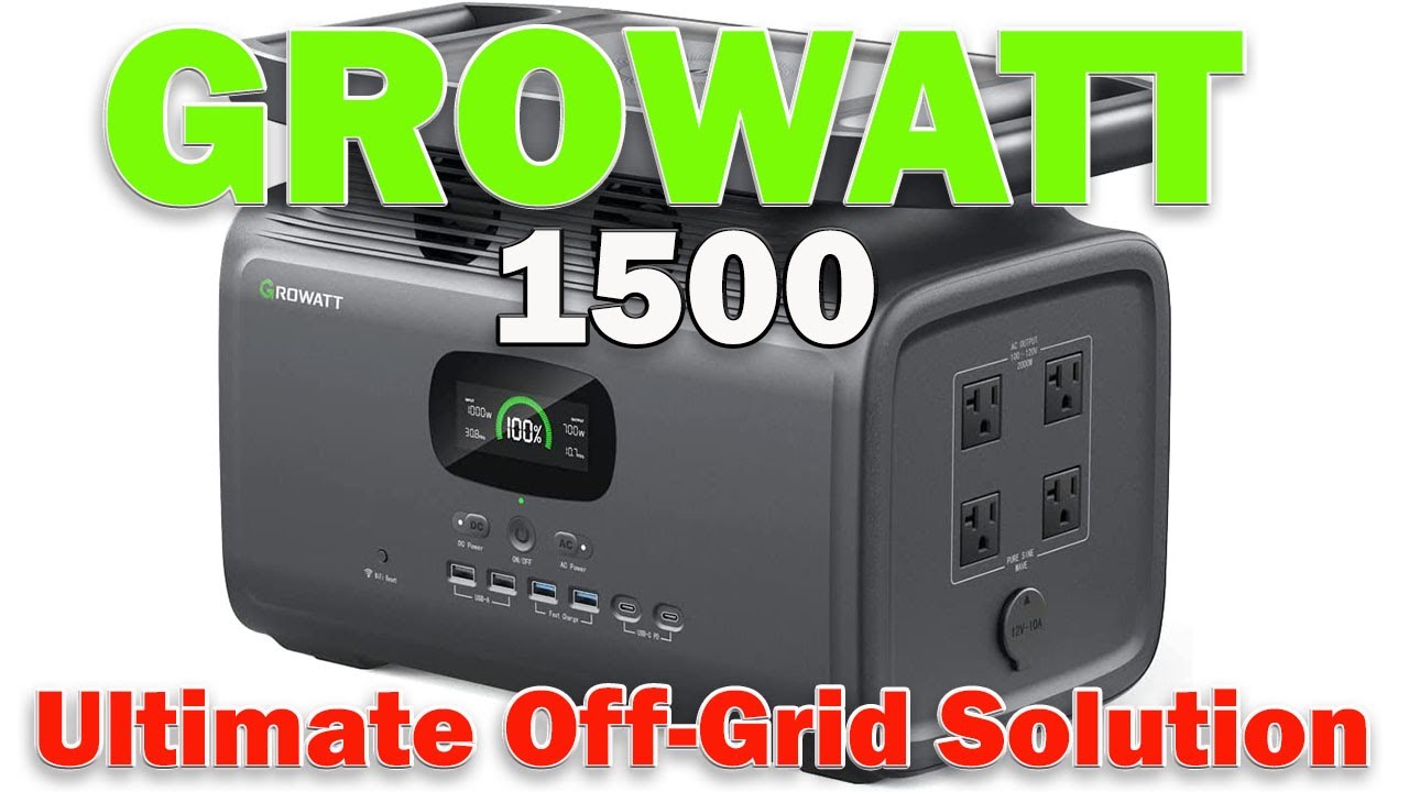 GROWATT 1500 Portable Power Station - Ready to Unlock Unlimited Power ...