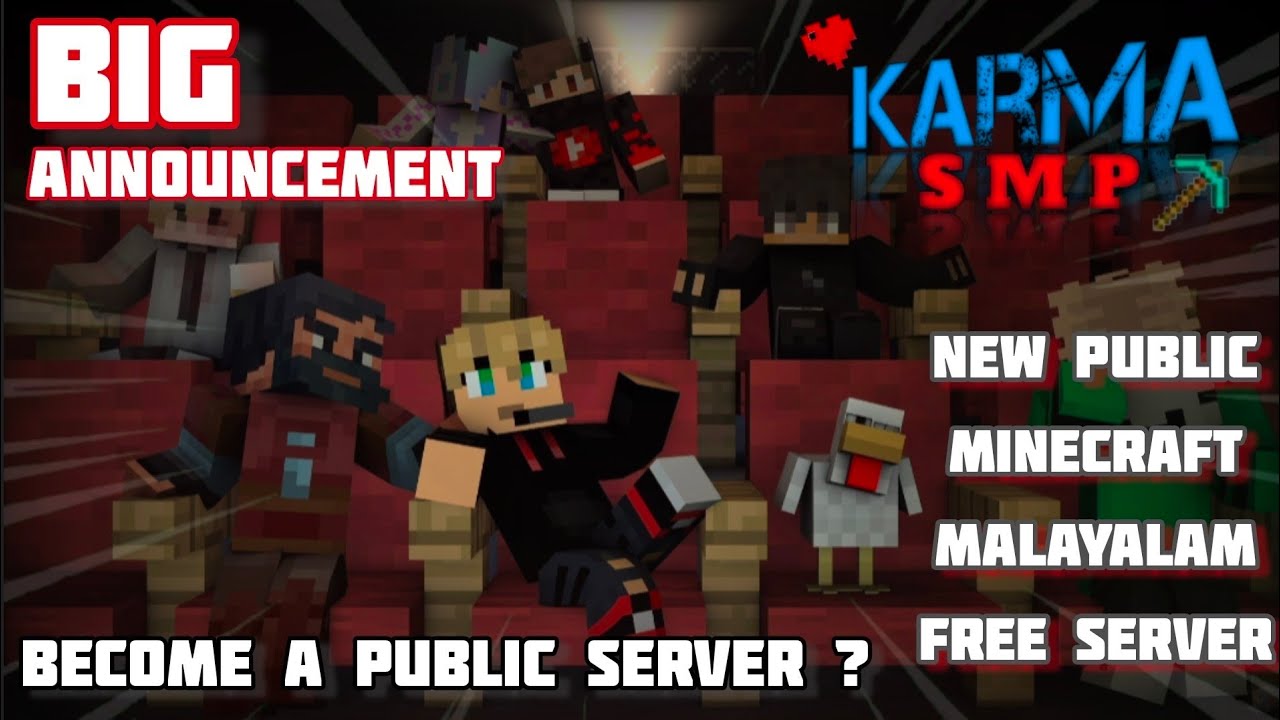 Big announcement in karma SMP | karma become a public server | New ...