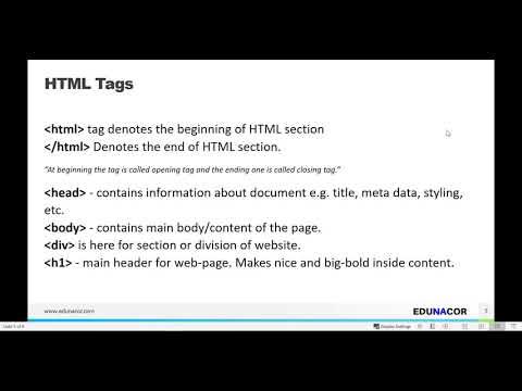 HTML Introduction and Tags - YouTube