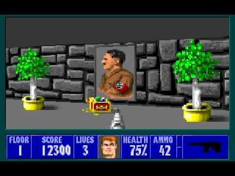 Wolfenstein 3D Episode 3 Level 1 - YouTube