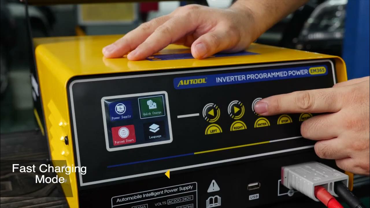 AUTOOL EM365 ECU Programming Power Supply Regulated Battery Charger Starter For BMW BENZ AUDI ...