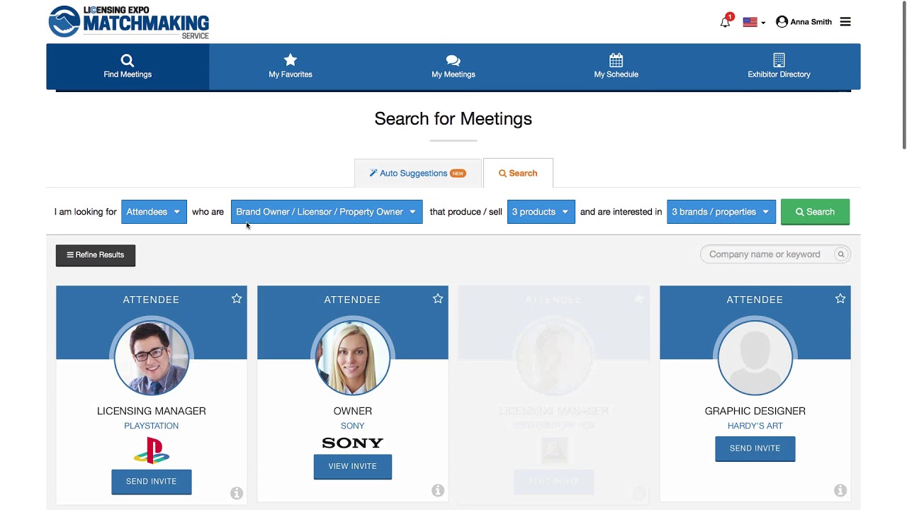 Licensing Expo Matchmaking - exhibitor walk-through - YouTube