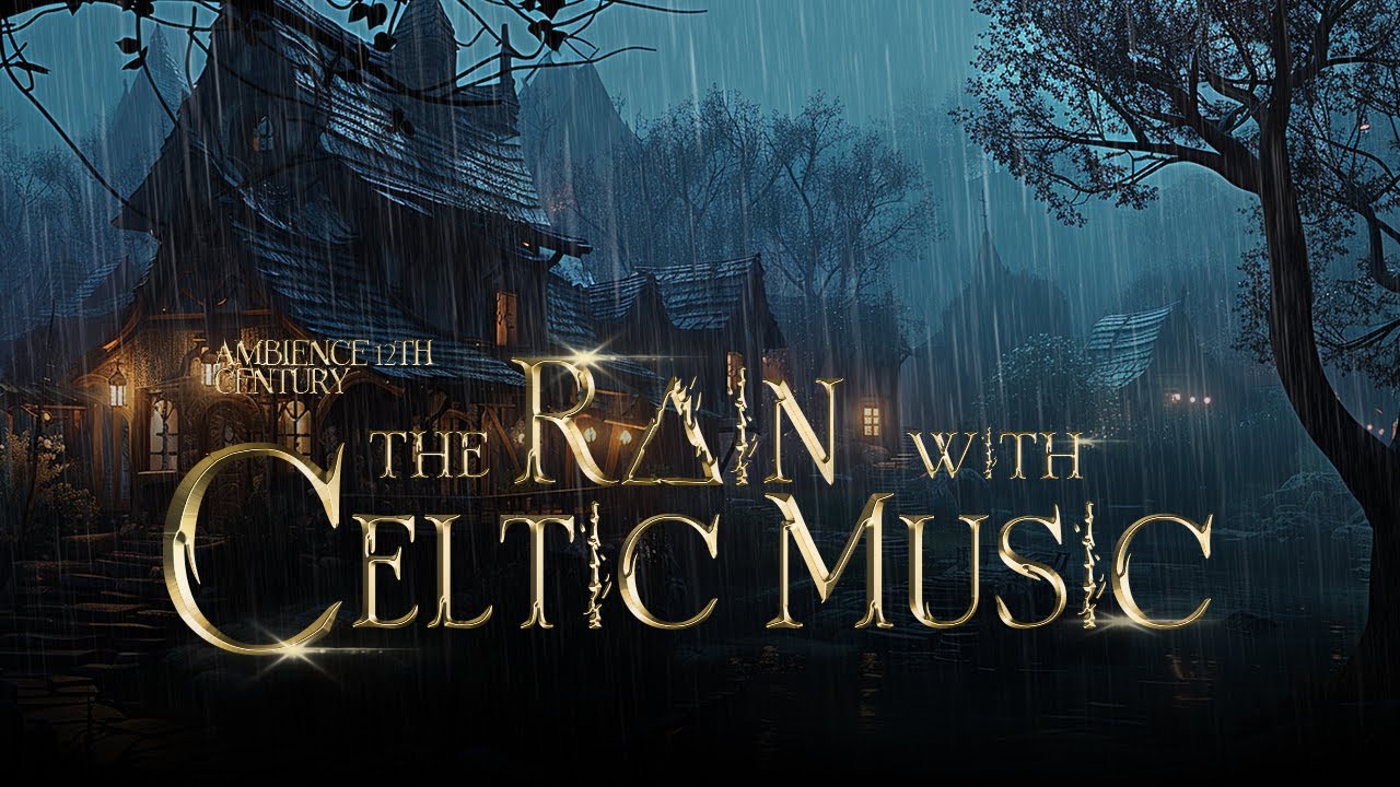 Medieval Fantasy Tavern | Celtic Music with Rain - Relaxing Celtic ...