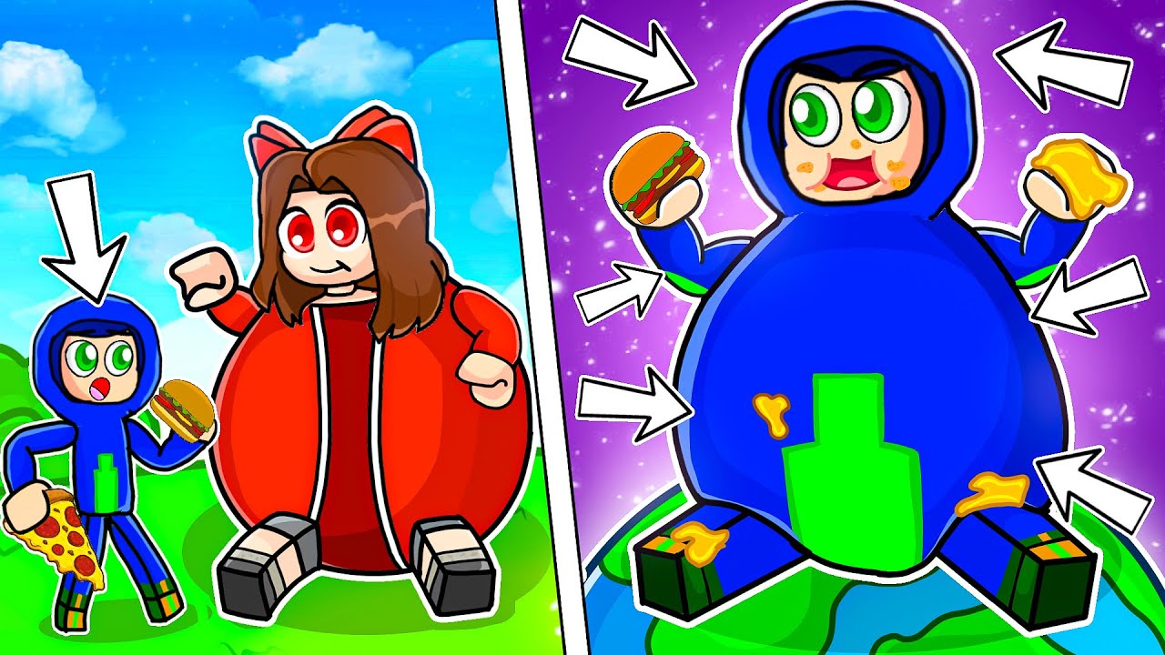 ROBLOX BUT WE GOT 100% FAT 😂 - YouTube