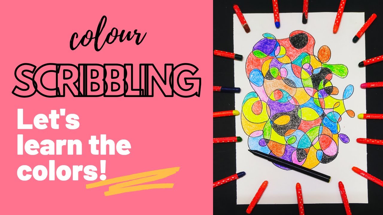 #4 colour scribbling for learn colours || eye hand co-ordination ...