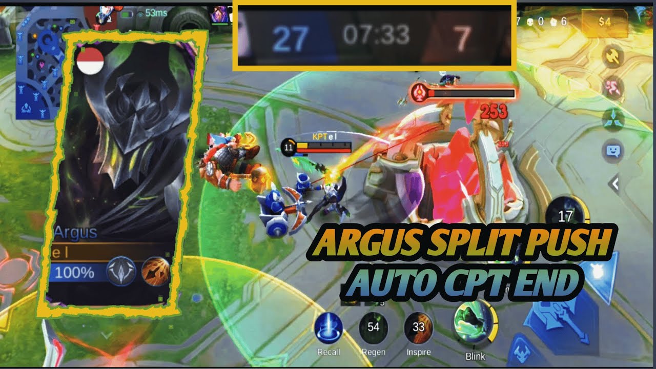 ARGUS SPLIT PUSH OP!! STRATEGI TERBAIK UNTUK PUSH TOWER DENGAN MUDAH | HANYA BUTUH WAKTU 7 MENIT ...