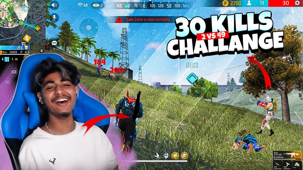 Nxt Level 30 Kills Challenge 🤯 Intense Duo vs Squad Gameplay with 4Flag ...