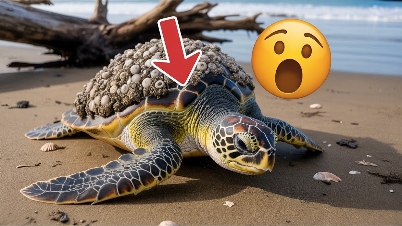 A Sea Turtle’s Triumph Over Millions of Barnacles and Parasites - YouTube