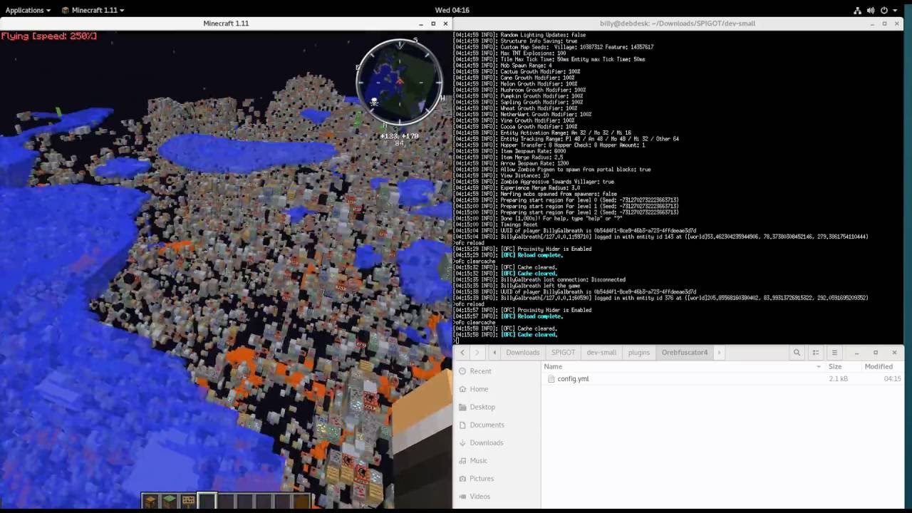 Orebfuscator 4.2.0 Bug - YouTube