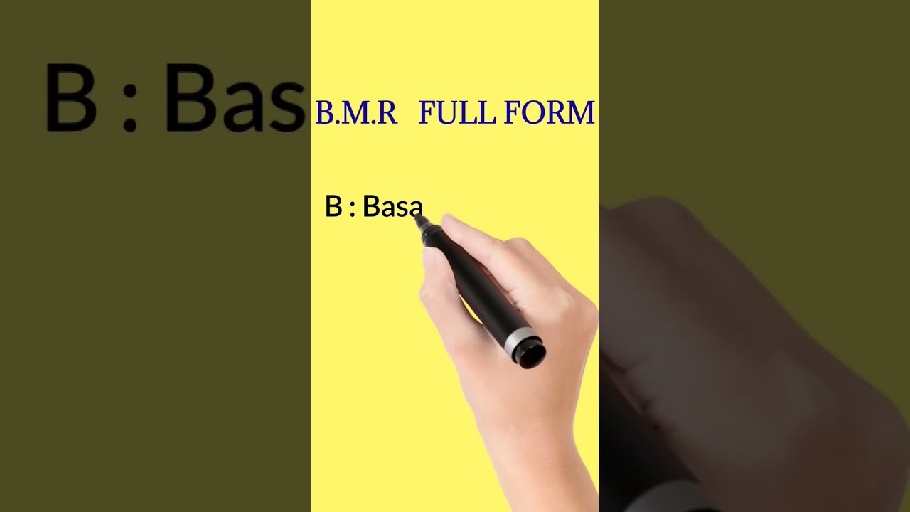 B M R Full Form Full Form Of BMR fullform YouTube B M R Full Form Full Form Of BMR fullform YouTube
