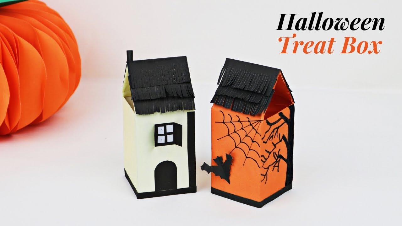 Halloween treat boxes | DIY Halloween treat boxes | Haunted House Treat ...