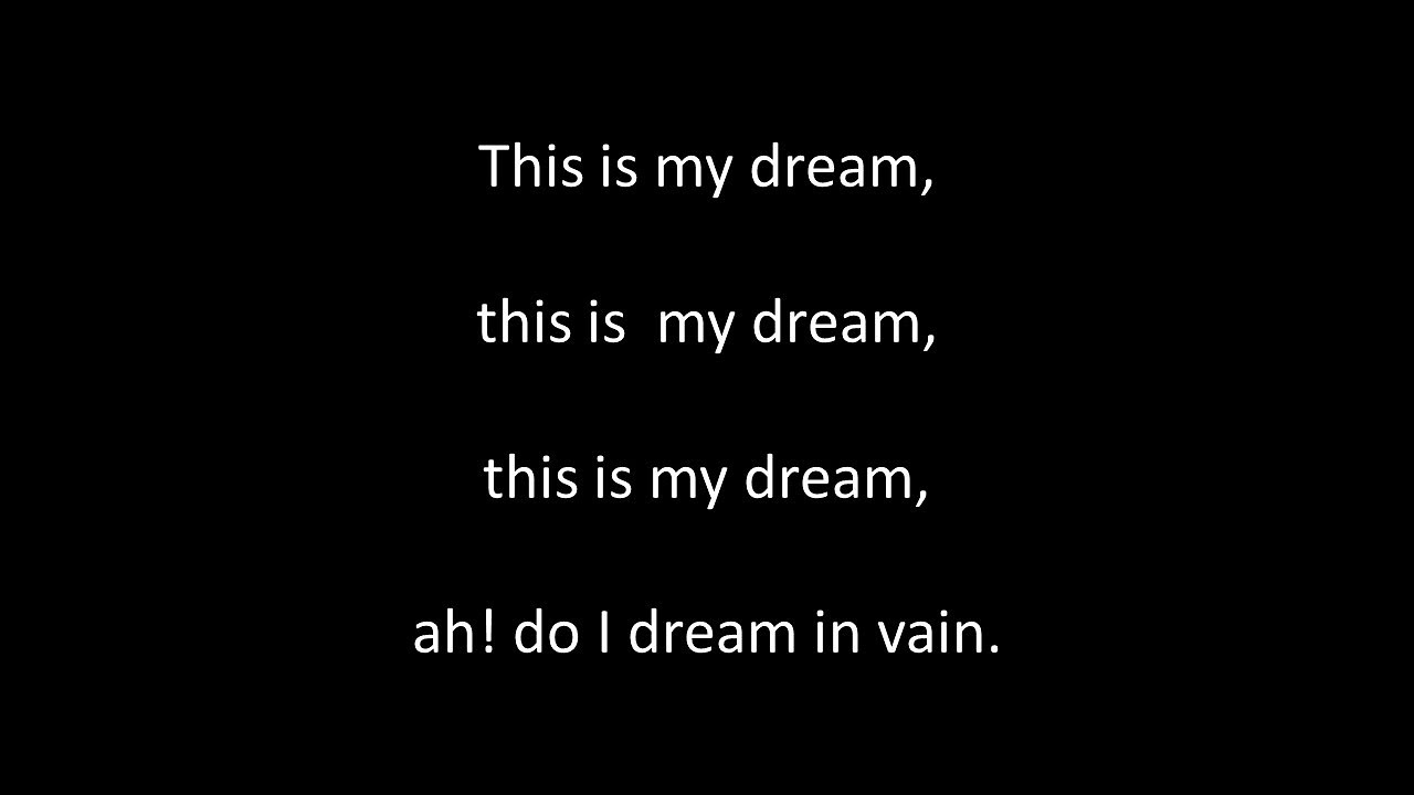 This is My Dream sung - YouTube